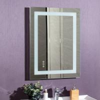 China Rectangular Front Lighted LED Bathroom Wall Mirror with 5mm Copper Free Silver Mirror for sale