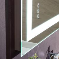 China Rectangular Front Lighted LED Bathroom Wall Mirror with 5mm Copper Free Silver Mirror for sale