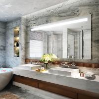 China Space saving Morden Luxury Oversized Hanging Hotel Bathroom Mirrors for sale