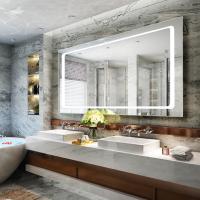 China Modern Hotel Home Furniture Big Wall Mirror with 3000K/4000K/6000K Color Temperature for sale