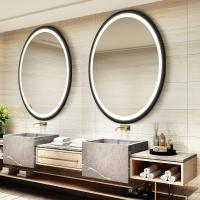 China Smart Wifi LED Illuminated Large Round Bathroom Vanity Mirror for Custom Modern Luxury for sale