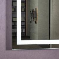 China Wall Mounted LED Bathroom Mirror With Lights Dimming Function Polished Silver Mirror for sale
