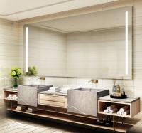 China Smart Vanity Bathroom Mirror With Defogger And Hotel Light For Wall Mounted Led Mirror for sale