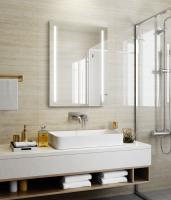 China Smart Vanity Bathroom Mirror With Defogger And Hotel Light For Wall Mounted Led Mirror for sale
