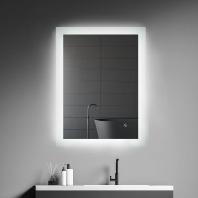 China 5mm Environmental Silver Mirror LED Backlit Touch Screen Smart Large Mirror for Bathroom for sale