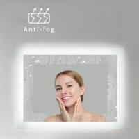 China 5mm Environmental Silver Mirror LED Backlit Touch Screen Smart Large Mirror for Bathroom for sale