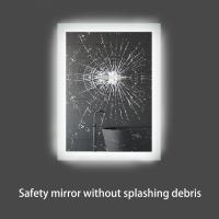 China 5mm Environmental Silver Mirror LED Backlit Touch Screen Smart Large Mirror for Bathroom for sale