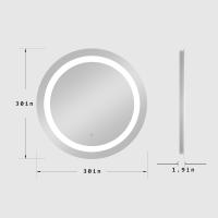 China Compact Bathroom Mirror With Lights Corrosion Protection Adjustable Lighting for sale