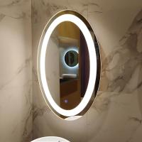 China Versatile Large Round Mirror With Lights Frameless Space Saving Stylish for sale