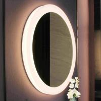 China Hotel Bathroom Accessories LED Smart Round Mirror with Touch Switch and 120pcs LED for sale