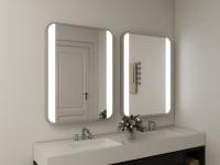 China Touch Switch Large Illuminated Bathroom Mirror Modern Anti Mist Bathroom Mirror for sale