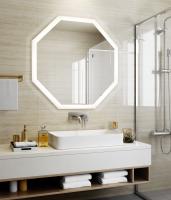 China Touch Switch Large Illuminated Bathroom Mirror Modern Anti Mist Bathroom Mirror for sale