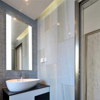 China Touch Switch Large Illuminated Bathroom Mirror Modern Anti Mist Bathroom Mirror for sale