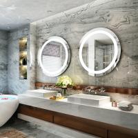 China Long Lasting Bathroom Mirror With Lights Aesthetic Round Illuminated Bathroom Mirror for sale