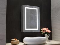 China Anti Fog Custom Led Mirror With Medicine Cabinet For Home Bathroom Decoration for sale