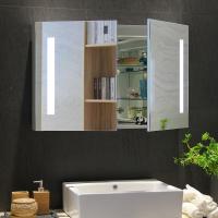 China Bathroom Storage Medicine Cabinet With Led Mirror Modern Surface Wall Mounted for sale
