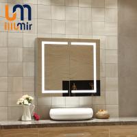 China Wall Mounted Smart Bathroom Mirror Cabinet Modern Style Adjustable Lighting for sale