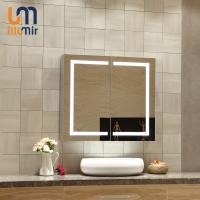 China Stainless Steel Led Medicine Cabinet Modern Luxury Smart Bathroom Mirror Cabinet for sale
