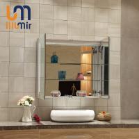 China Stainless Steel Led Medicine Cabinet Modern Luxury Smart Bathroom Mirror Cabinet for sale