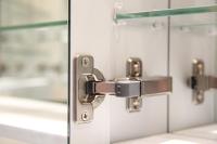 China Hotel Bathroom Lighted Mirror Cabinet Aluminum Mirrored Cabinets Medicine Cabinet for sale