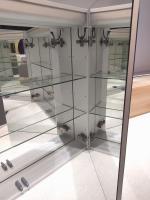 China Mirrored Cabinets in Europe Cabinet Style Customized Single/Double Door LED Mirror Cabinet for sale