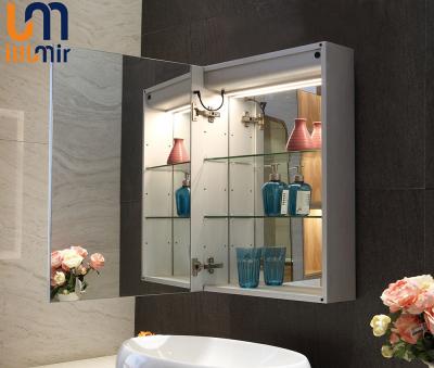 China LED Light Feature Mirror Medicine Cabinet for Bathroom Certificate cUL cETL CE RoHS for sale