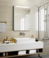 China Installation Type Wall Mounted Bathroom Cabinet with LED Lights and Magnifying Glass for sale