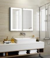 China Smart Mirror with Bluetooth and LED Lighted Rectangle Medicine Cabinet for sale