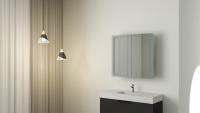 China Easy Cleaning Illuminated Led Mirror Cabinet High Precision Erosion Resistant for sale