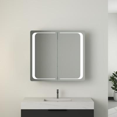 China Smart Makeup Bathroom Cabinet With Led Lights With Jewelry Storage for sale