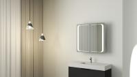 China Smart Makeup Bathroom Cabinet With Led Lights With Jewelry Storage for sale