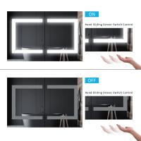 China Long Lasting Led Medicine Cabinet Mirror Fashionable Vanity Mirror Cabinet With Lights for sale