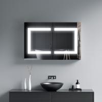 China Long Lasting Led Medicine Cabinet Mirror Fashionable Vanity Mirror Cabinet With Lights for sale