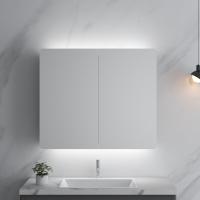 China Illuminated Bathroom Mirror Cabinet Modern Stylish With Lights For Home And Hotel for sale