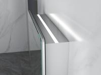 China Illuminated Bathroom Mirror Cabinet Modern Stylish With Lights For Home And Hotel for sale