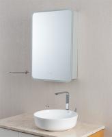 China Double Door Anti-Fog Lighted Vanity Mirror Medicine Cabinet LED Touch Sensor Adjustable for sale
