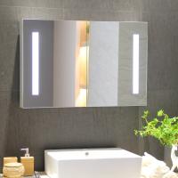 China Smart Light Up Medicine Cabinet Mirror Double Side Long Lasting Dimmable brightness for sale