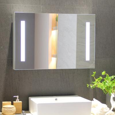 China Smart Light Up Medicine Cabinet Mirror Double Side Long Lasting Dimmable brightness for sale