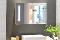 China Smart Light Up Medicine Cabinet Mirror Double Side Long Lasting Dimmable brightness for sale