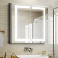 China Wall Hanging Led Medicine Cabinet Mirror Easy Installation Backlit Mirror Medicine Cabinet for sale