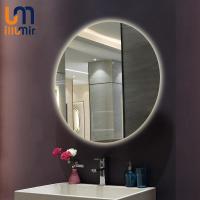 China Replaceable Round Backlit Bathroom Mirror Fog Resistant For Hospitality Industry for sale
