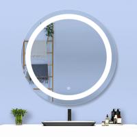 China Replaceable Round Backlit Bathroom Mirror Fog Resistant For Hospitality Industry for sale