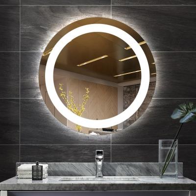 China Illuminated 5mm Polished Silver Mirror For Elegant House Bathroom Decor for sale