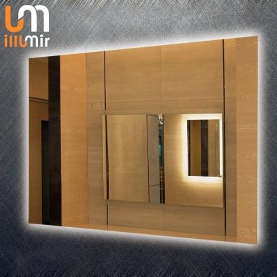 China Backlit Wall Mounted Vanity Mirror Dimmable Lighting Moisture Resistance for sale