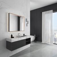China Illuminated Bluetooth Bathroom Mirror With Color Temperature Options And 90° Shine Angle for sale