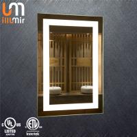 China Silver Smart Custom Bathroom Mirrors Waterproof Led Strip Vanity Mirror for sale