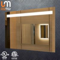 China Silver Smart Custom Bathroom Mirrors Waterproof Led Strip Vanity Mirror for sale