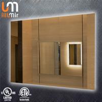 China Silver Smart Custom Bathroom Mirrors Waterproof Led Strip Vanity Mirror for sale