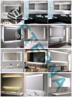 China Hotel Custom Illuminated Bathroom Mirrors Safety Wall Mount Moisture Resistant for sale