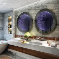 China Hotel 3D Infinity Tunnel Mirror Silver Lenses Fashionable With Touch Sensor for sale